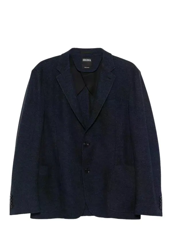 Zegna Button-fastening Blazer - Blue