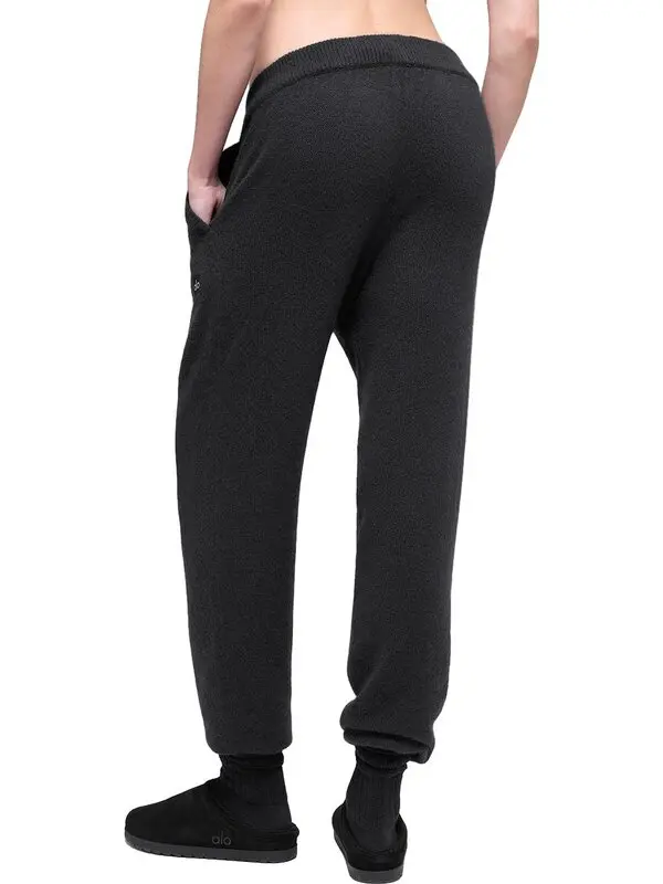 Alo Yoga Wool Cashmere High-waist Jogger Pants - Black