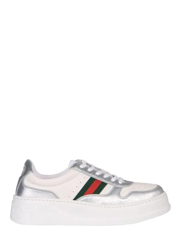 Gucci Chunky Leather Sneakers - White
