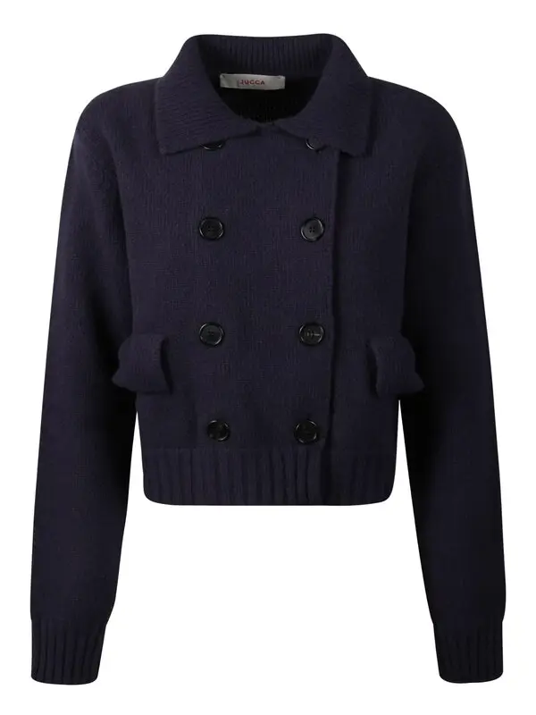 JUCCA Double-breasted Jumper - Blue