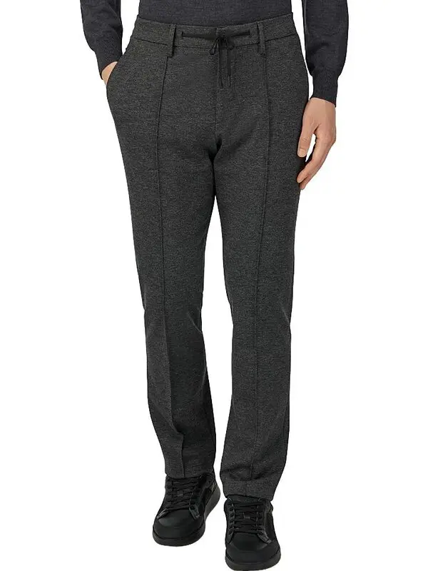 Boggi Milano Stretch Jersey Trousers - Dark Grey