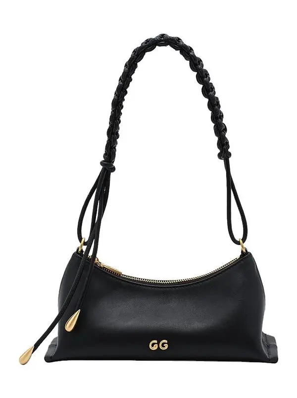 Cult Gaia Osa Leather Shoulder Bag - Black