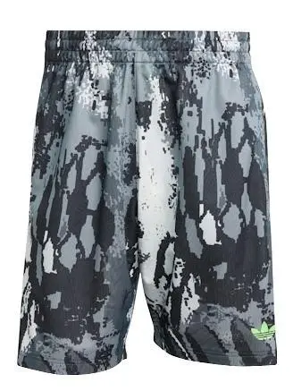 Adidas Aop 9-inch Inseam Shorts - Multicolor Grey Three