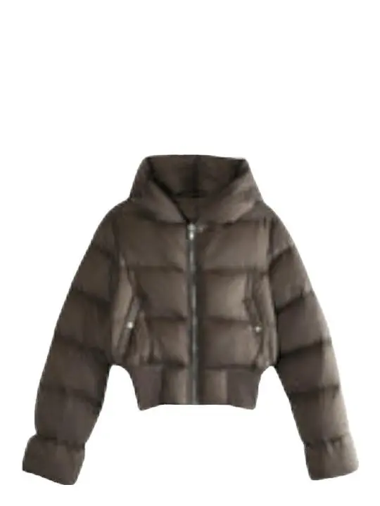 Rick Owens Giacca Piumino Hooded Jacket - Darkdust