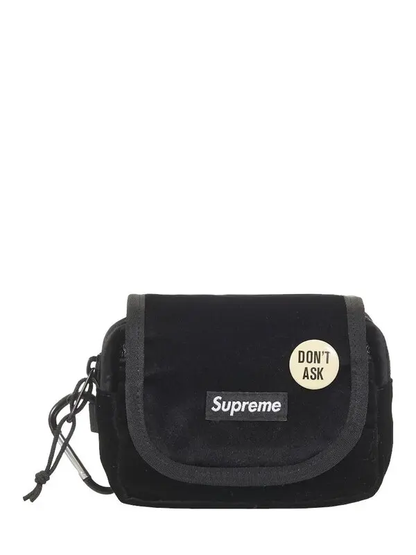 Supreme Velvet Mini Pouch - Black