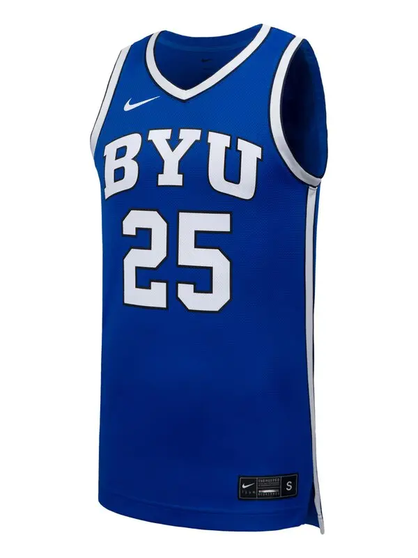Nike Byu Basketball College Replica Jersey - Blue