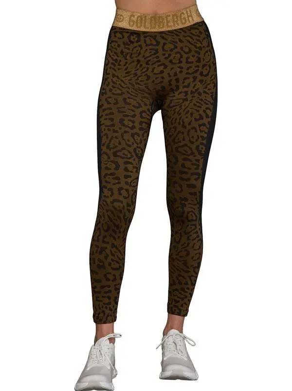 Goldbergh Seamless Base Layer Leggings - Leopard