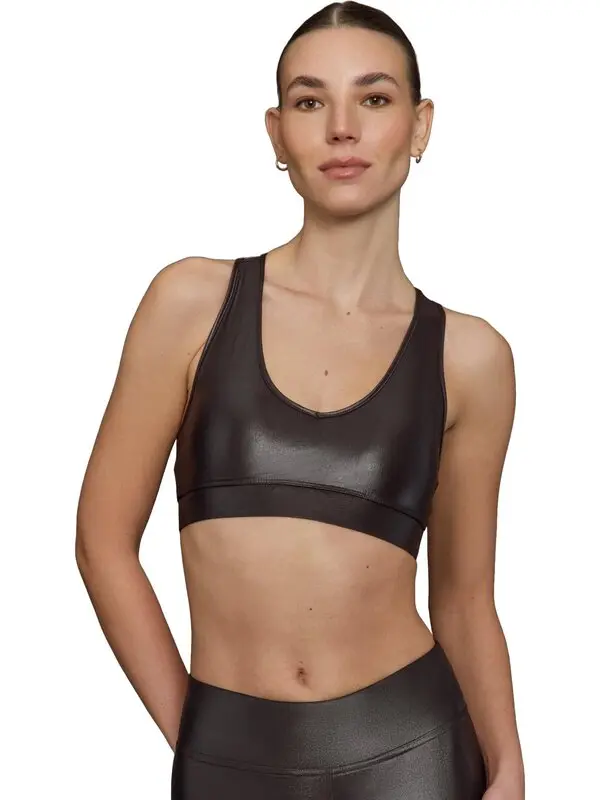 Carbon38 Action Bra In Takara Shine - Chocolate Torte