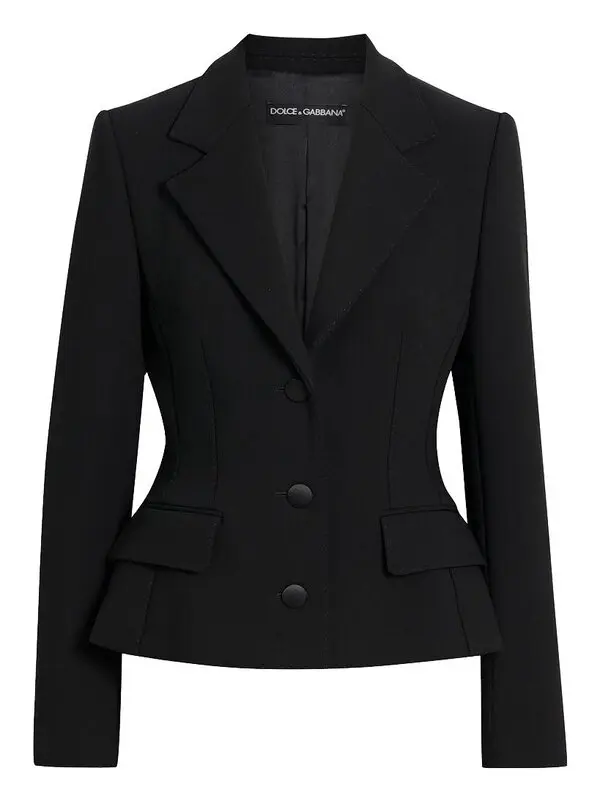 Dolce & Gabbana Wool-blend Blazer - Black