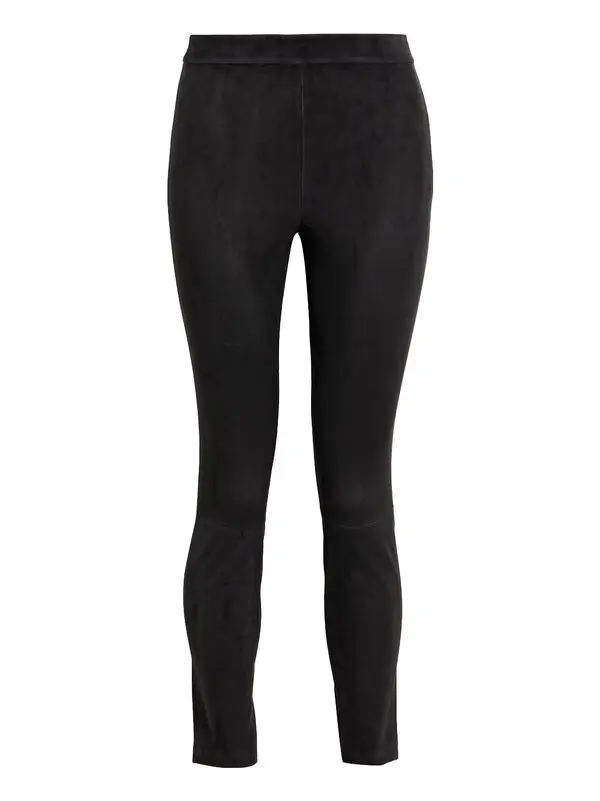 Theory Adbelle Suede Leggings - Black