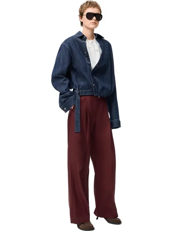 Loewe Wool Trousers - Burgundy