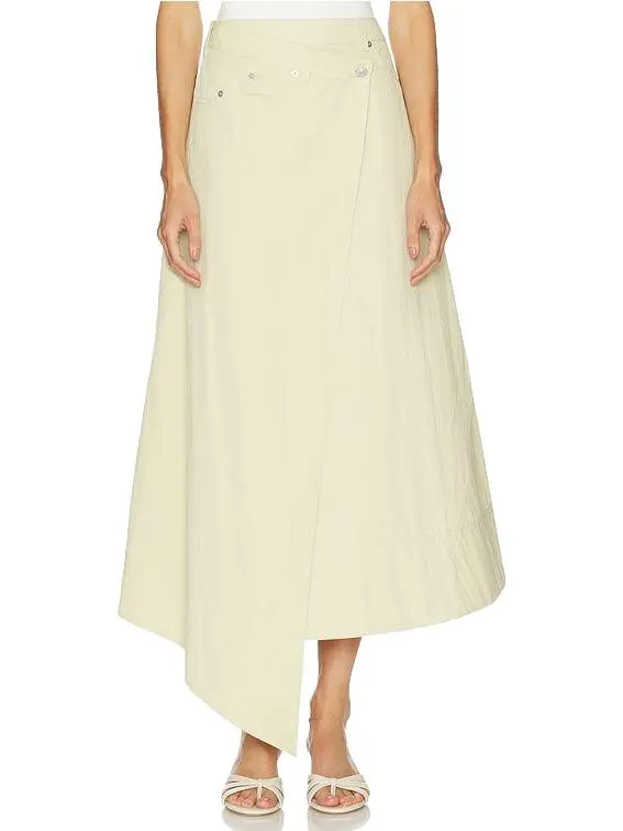 CAMILA COELHO Ignacia Midi Skirt - Beige