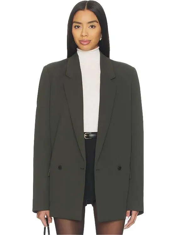 EAVES X Coco Alia Double-breasted Blazer - Hunter Green