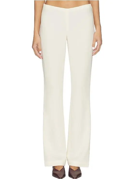 EAVES X Coco Auda Polished Crepe Pant - Ivory