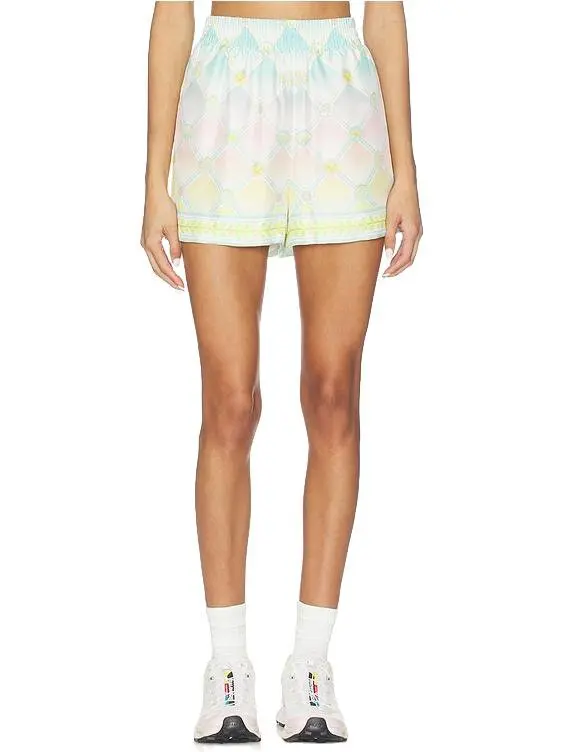 Casablanca Printed Satin Short - Candy Icons