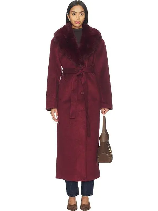 LAMARQUE X Tillie Coat - Burgundy