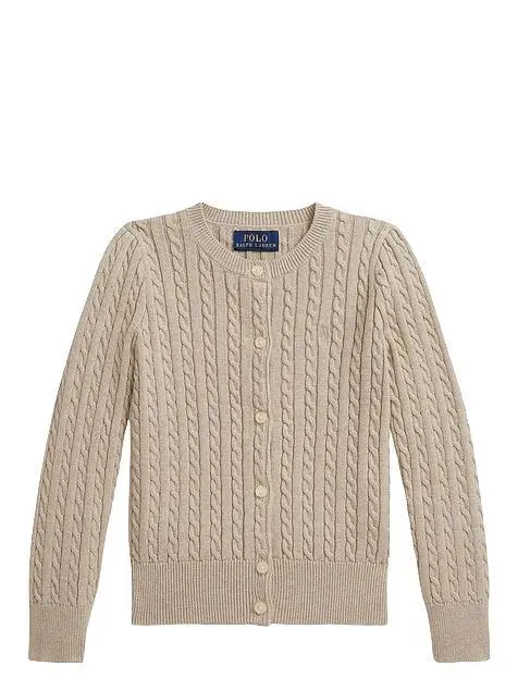 Polo Ralph Lauren Cable Knit Cardigan - Oatmeal Heather