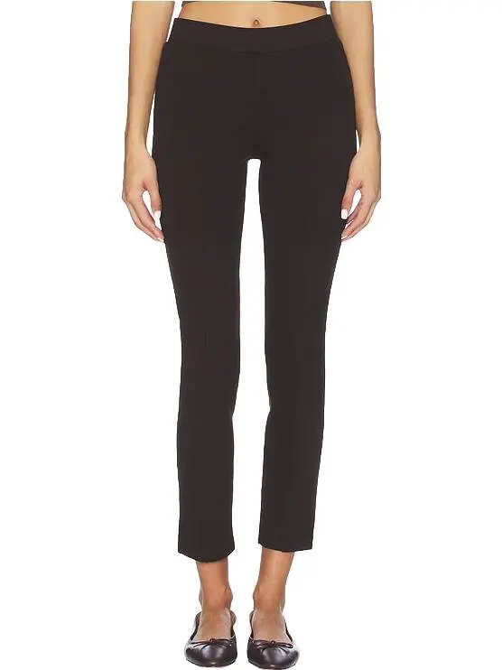 Donni. The Rib Straight Pant - Espresso