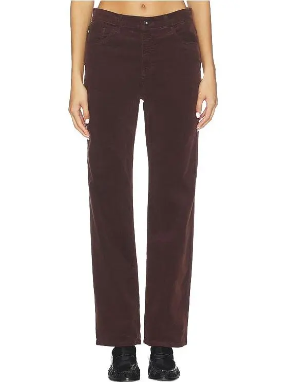 Ag Brinley Straight Jeans - Coffee Bean