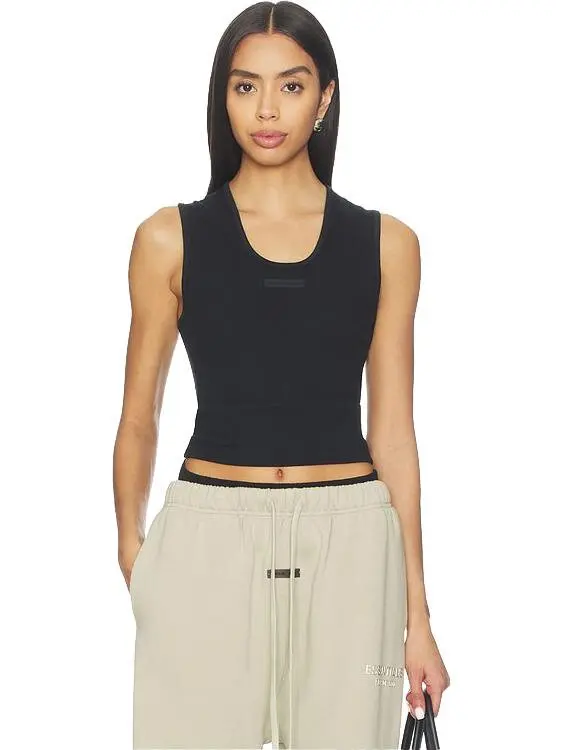 Fear Of God Rib Tank Top - Jet Black