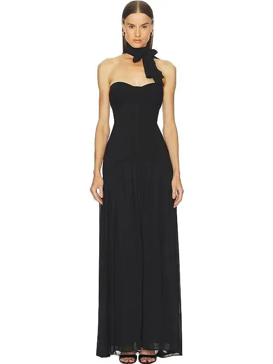 CAMILA COELHO Evangelina Gown - Black