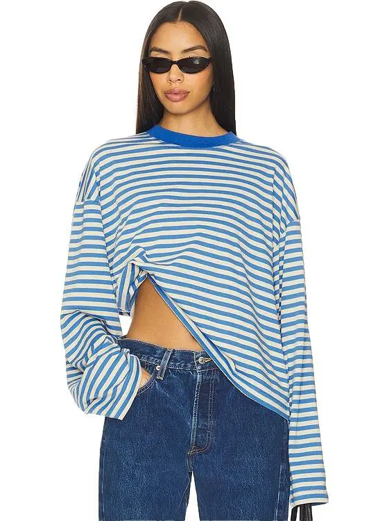 Lioness Bloom Long Sleeve Top - Mickey Blue Stripe