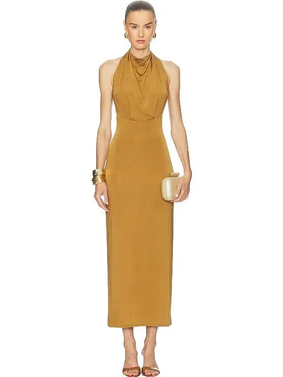 CAMILA COELHO Jaci Midi Dress - Ochre