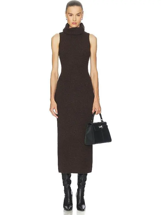 CAMILA COELHO Noel Maxi Dress - Chocolate Brown