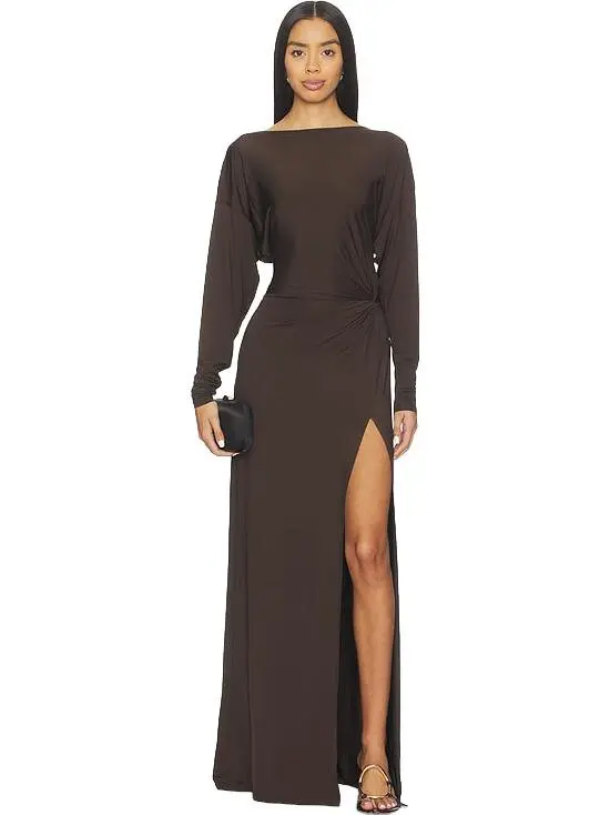 EAVES Ingrid Gown - Espresso