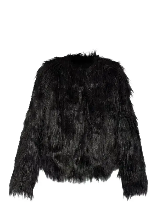STAND STUDIO Eilish Faux-fur Jacket - Black
