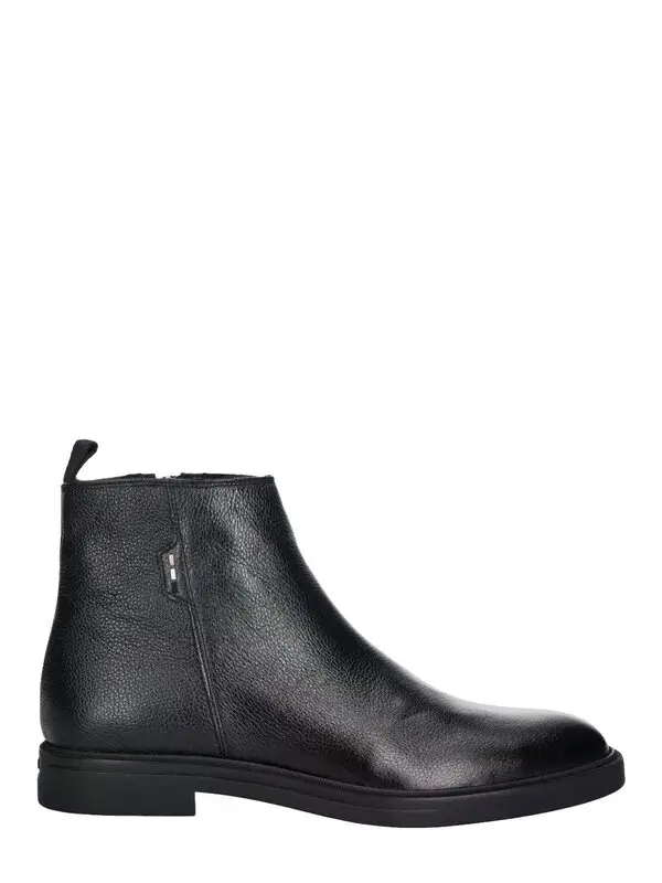 BOSS Calev Leather Boots - Black