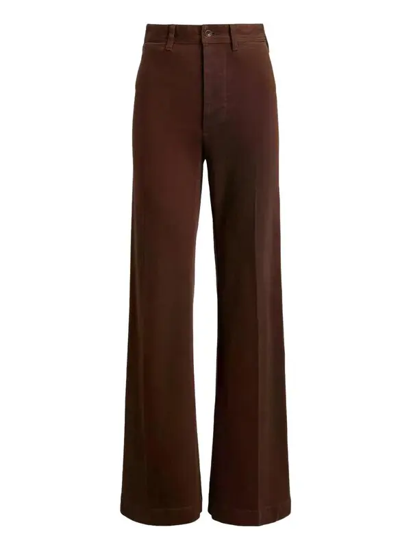 Polo Ralph Lauren High-waisted Flared Trousers - Brown