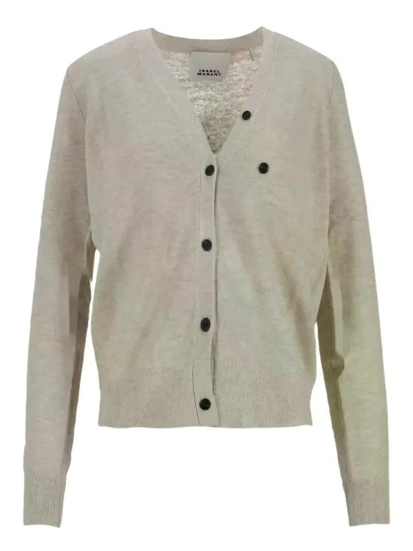 Isabel Marant Carline Buttoned Cardigan - Neutrals