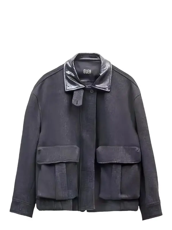 ELEH Pocket Collar Jacket - Black