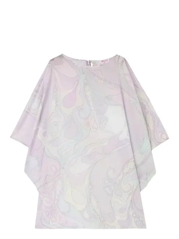 Emilio Pucci Wave-print Kaftan Dress - Purple