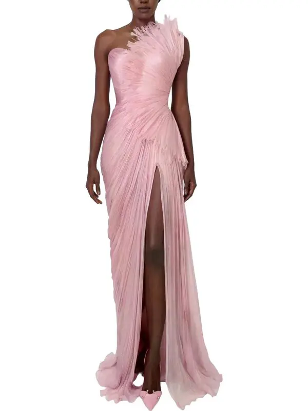 IRIS SERBAN Winnona One-shoulder Maxi Dress - Pink