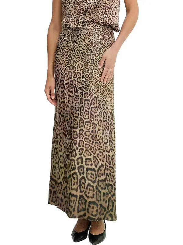 MARCIANO Animal Print Maxi Skirt - Neutrals