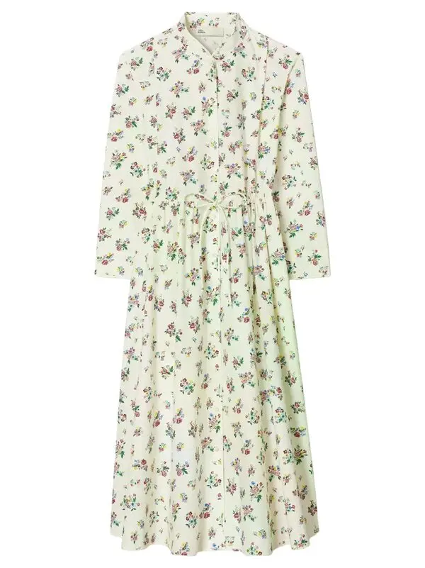 Tory Burch Floral-patterned Midi Dress - Neutrals