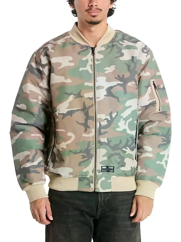 VANS Copey Camouflage Bomber Jacket - Green