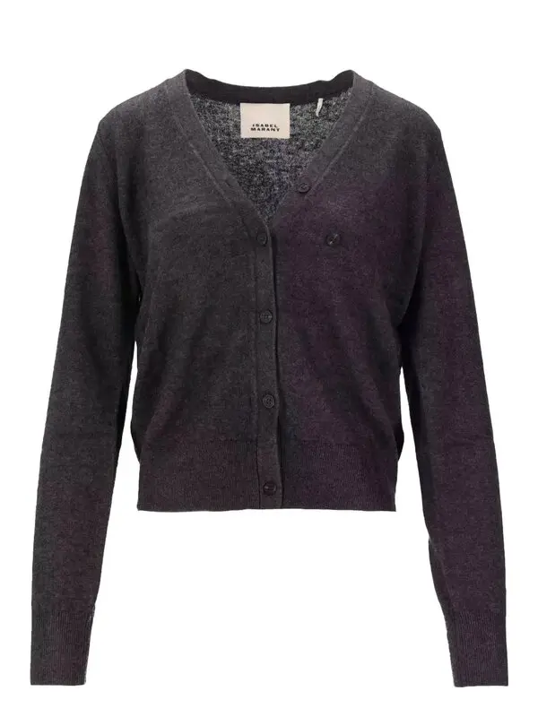 Isabel Marant Carline Buttoned Cardigan - Grey