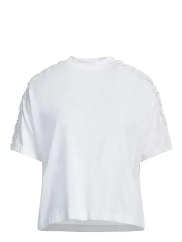 Alpha Studio Cotton-blend T-shirt - White