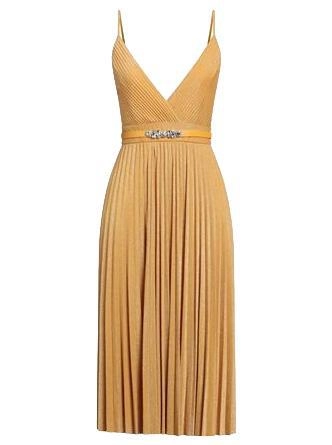 Liu Jo Midi Pleated Dress - Marigold