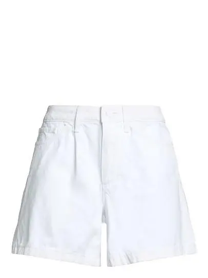 Armani Exchange Cotton Denim Shorts - White