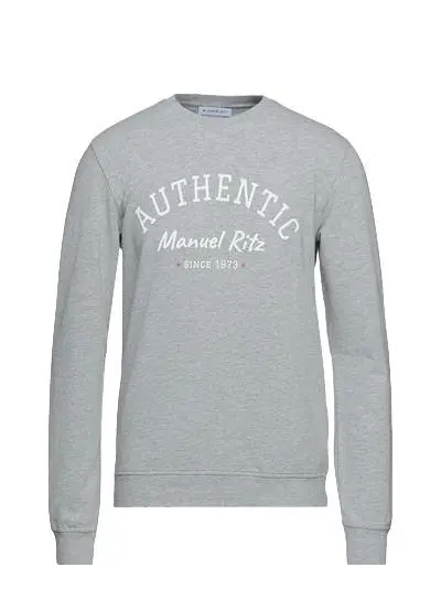 MANUEL RITZ Light Cotton Blend Sweatshirt - Grey