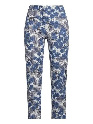 Max Mara Tapered Floral-print Cropped Pants - Blue