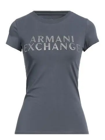 Armani Exchange Jersey T-shirt With Appliqués - Grey