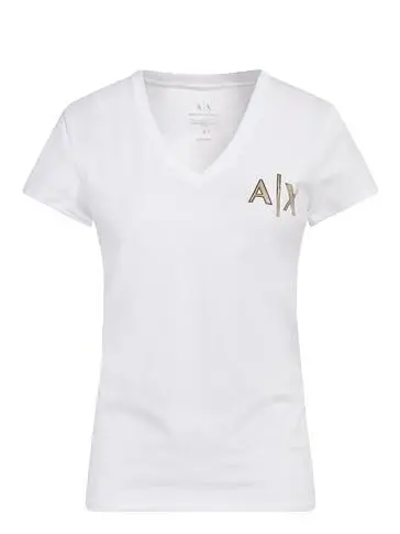 Armani Exchange Printed Jersey T-shirt - White
