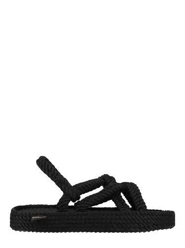 BOHONOMAD Textile Fiber Sandals - Black