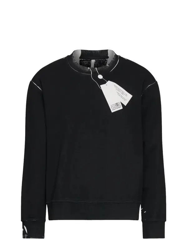 MAISON MARGIELA Cotton Sweatshirt - Black