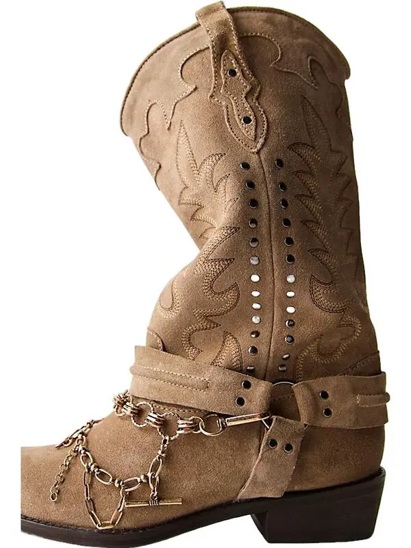 Free People Layered Chain Boot Accessory - Gold